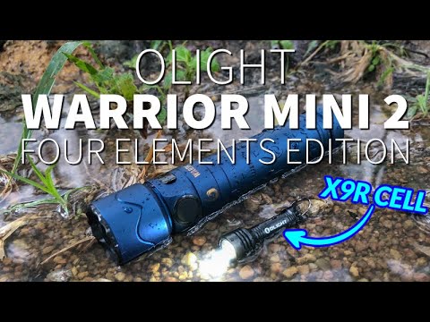Olight Warrior Mini 2 Four Elements Limited Edition + X9R Cell ...