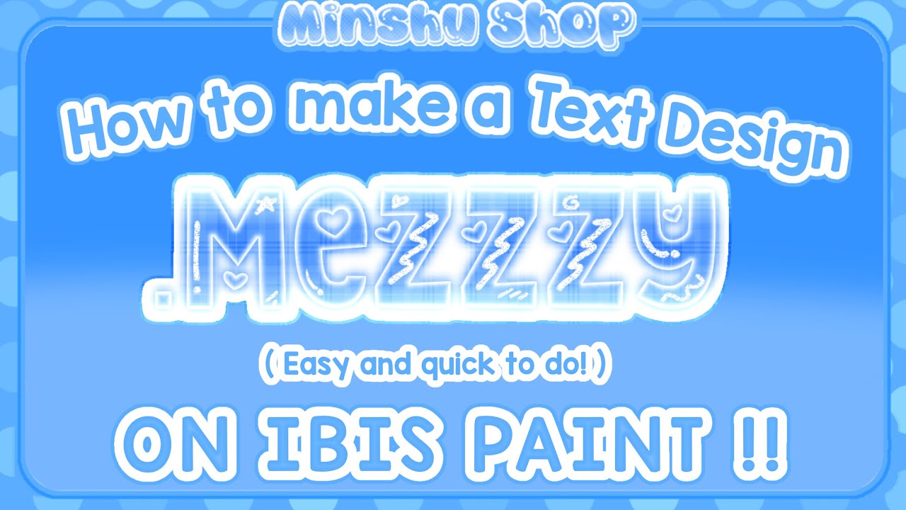How to make a Cute Text Design | Tutorial #9 + Timelapse - Minshu Shop ...
