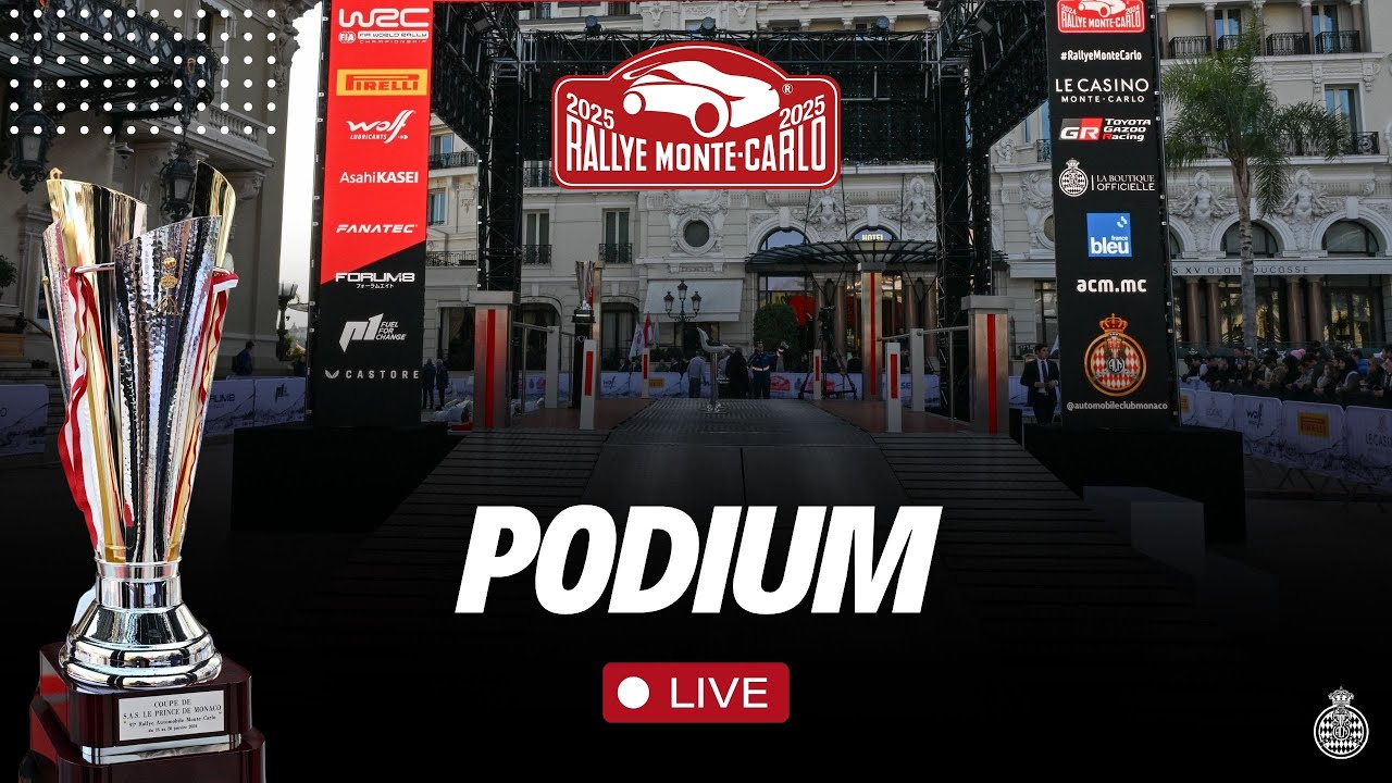 🛑 LE PODIUM en DIRECT | Rallye Monte-Carlo WRC 2025 - YouTube