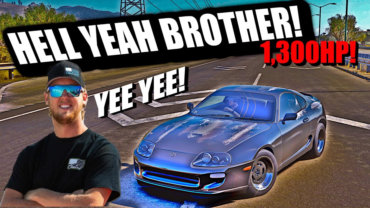 FH5 Cleetus McFarland Crazy!! 1300HP! RAD ROD SUPRA [Drag Build ...