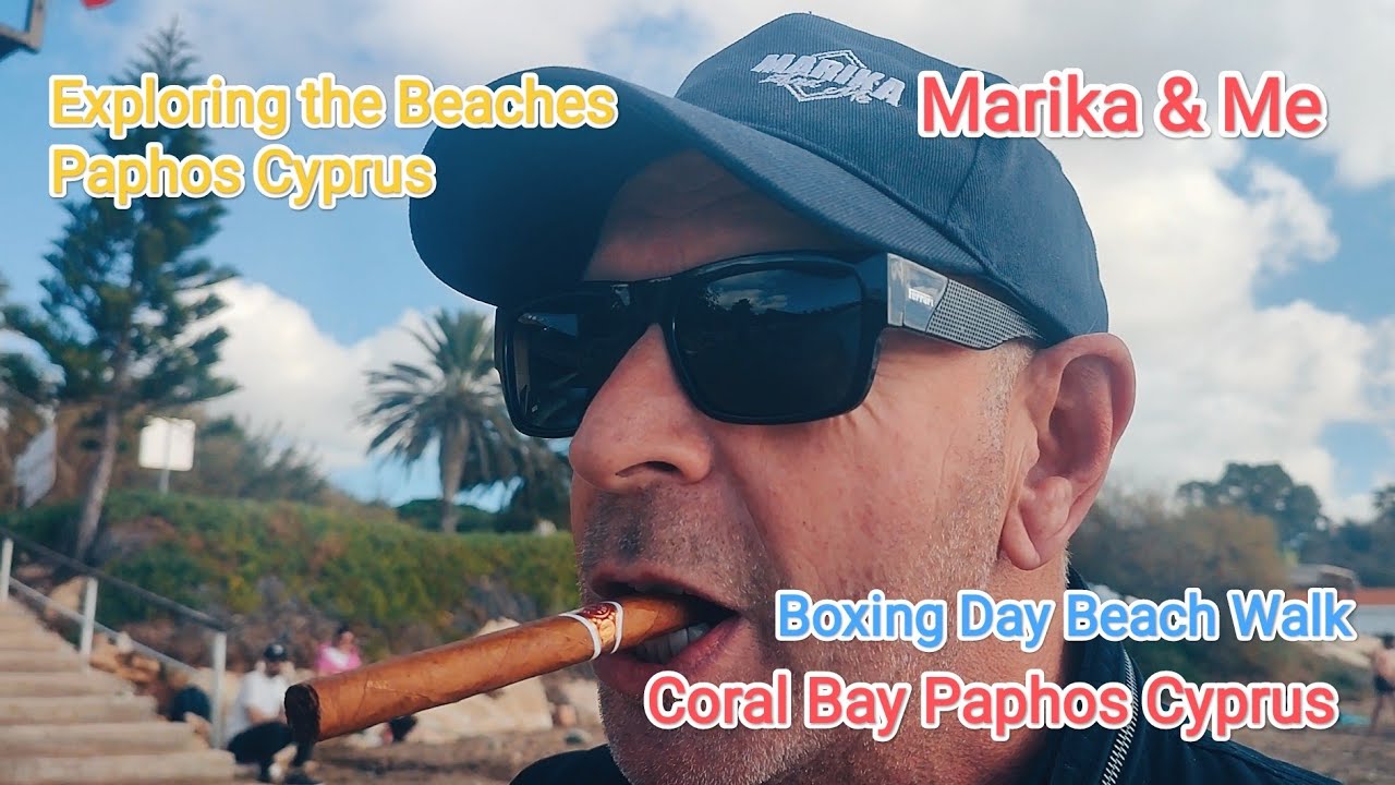 The Coral Bay Beach the Boxing Day Beach Walk.. Coral Bay Paphos Cyprus ...