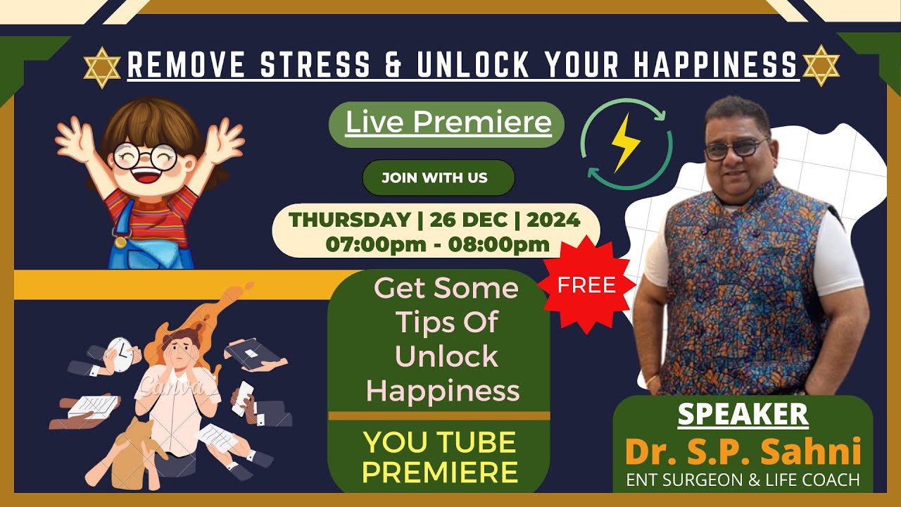 UNLOCK YOUR HAPPINESS & REMOVE YOUR STRESS - YouTube
