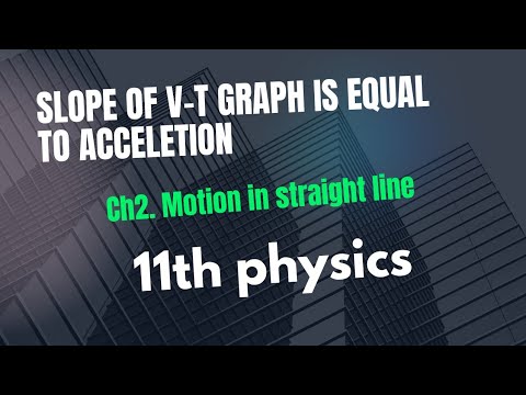 slope of v-t graph is equal to acceletion - YouTube