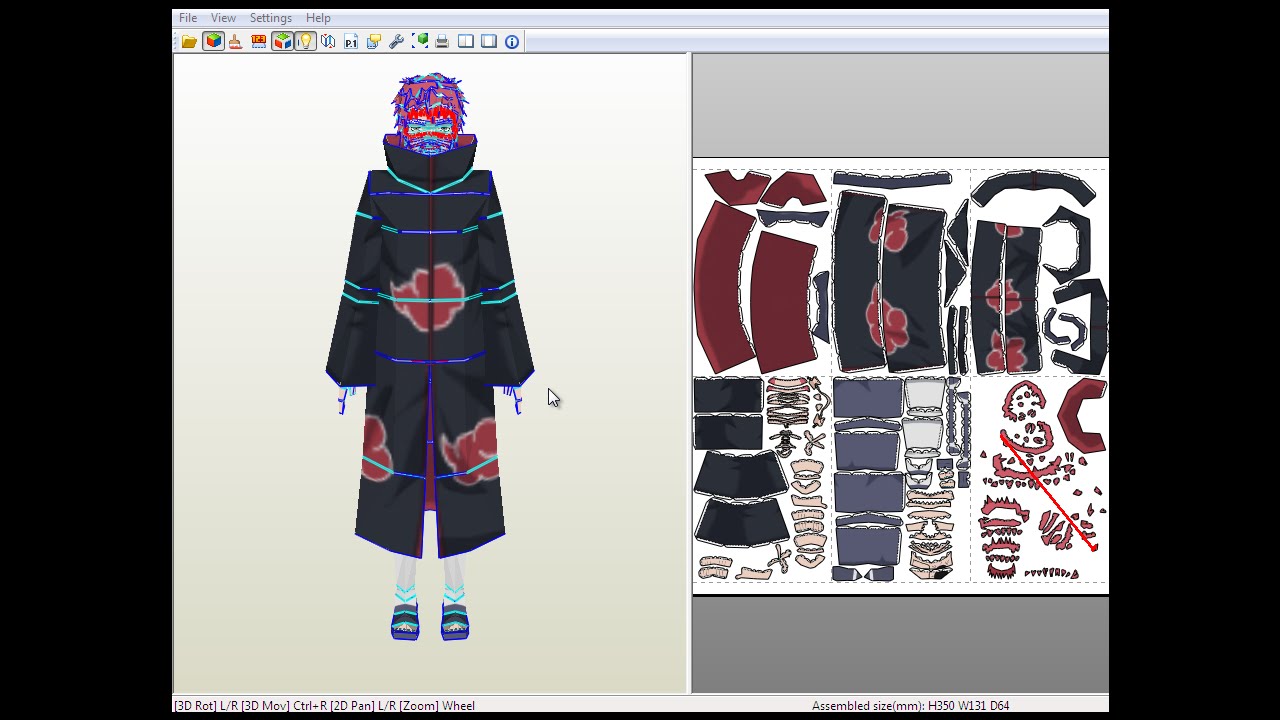 Descargar plantillas de SASORI para papercraft. - YouTube