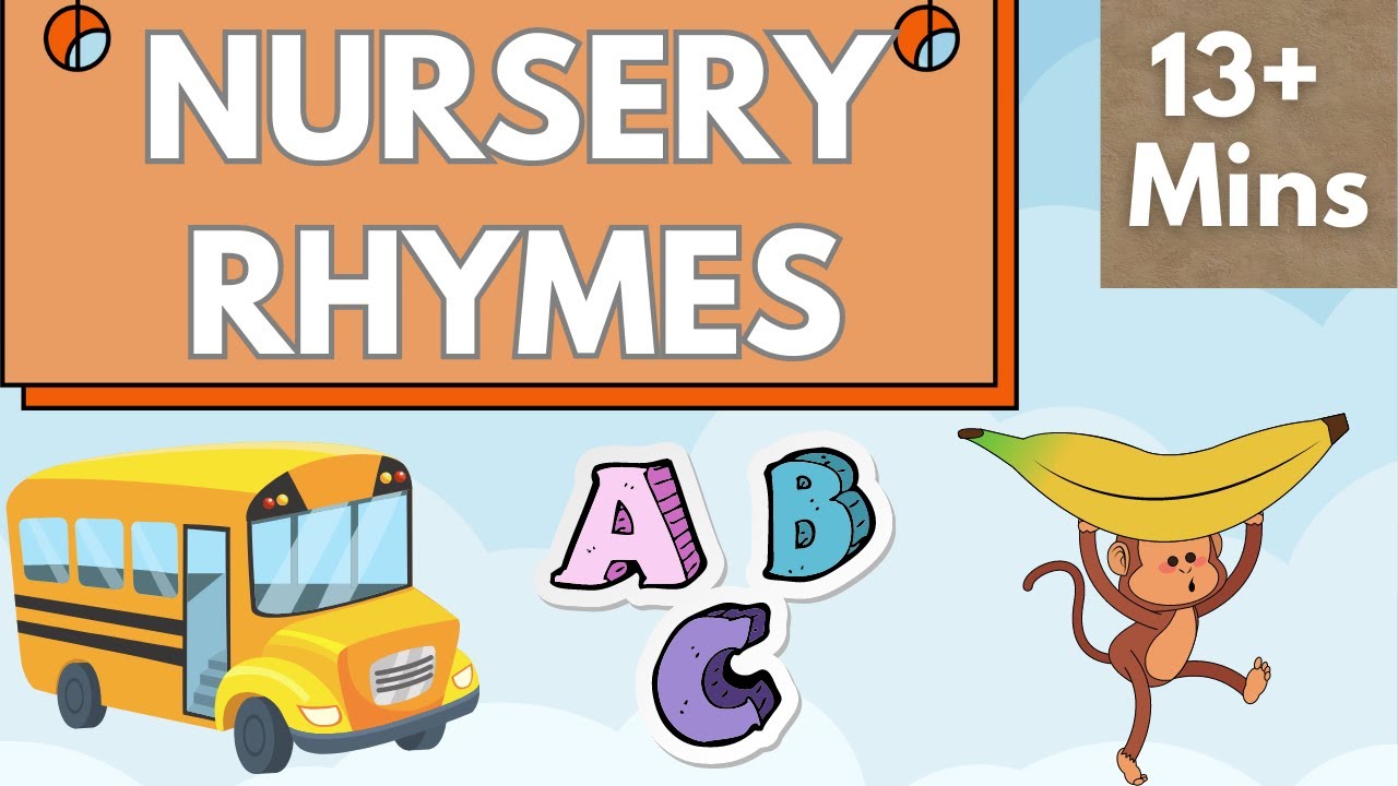 Nursery Rhymes | 13 Mins | Wheels on the Bus | 5 Little Monkeys | Itsy ...