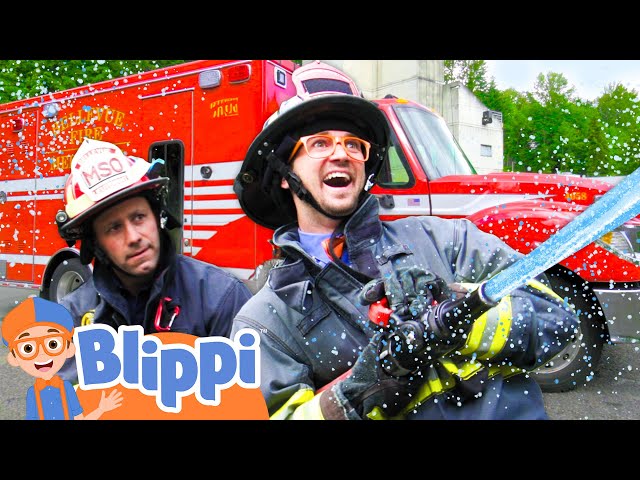 Becoming a Firefighter For A Day! 🧑‍🚒 | BEST OF BLIPPI TOYS ...