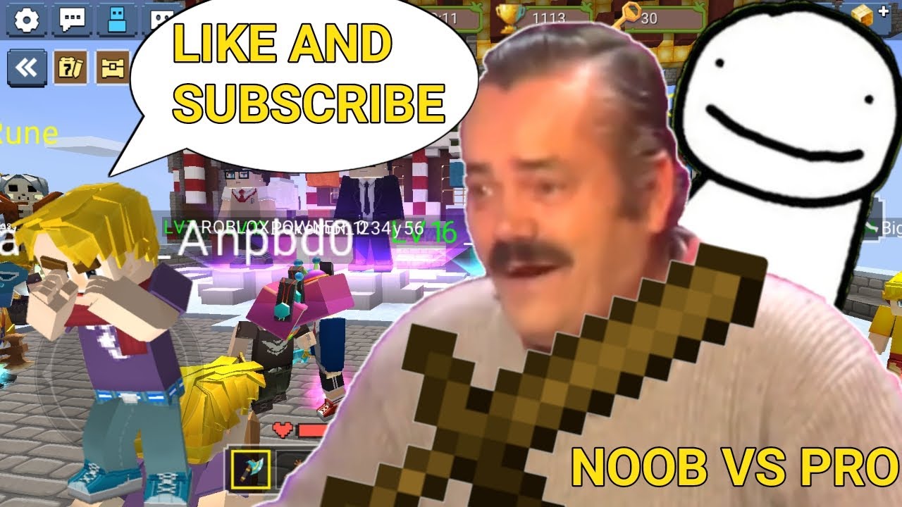 BLOCKMAN GO bed wars [NOOB VS PRO] - YouTube