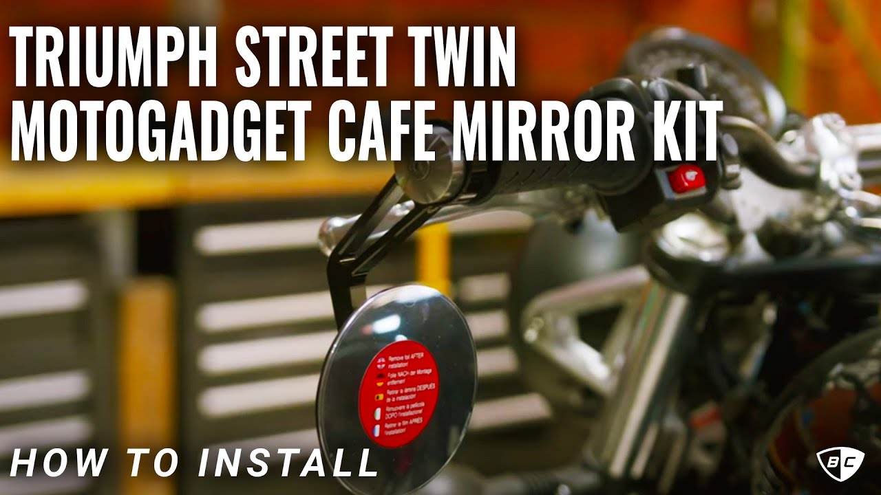How to Install Motogadget Cafe Mirror Kit on a Triumph Street Twin ...