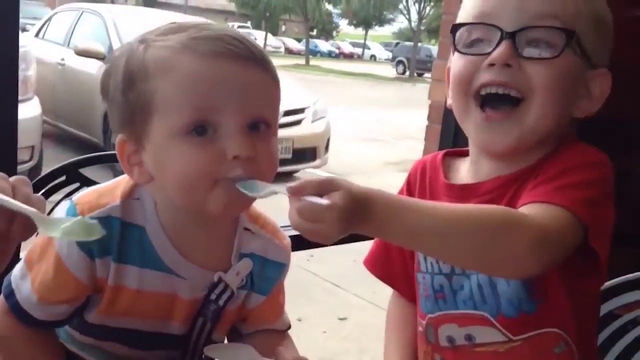 TOP 100 Funny Babies Eating Ice Cream - Big Family Fun - YouTube