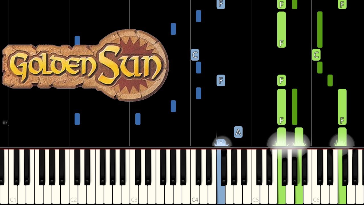 Golden Sun - Vale Theme (Piano Tutorial) [Synthesia] - YouTube