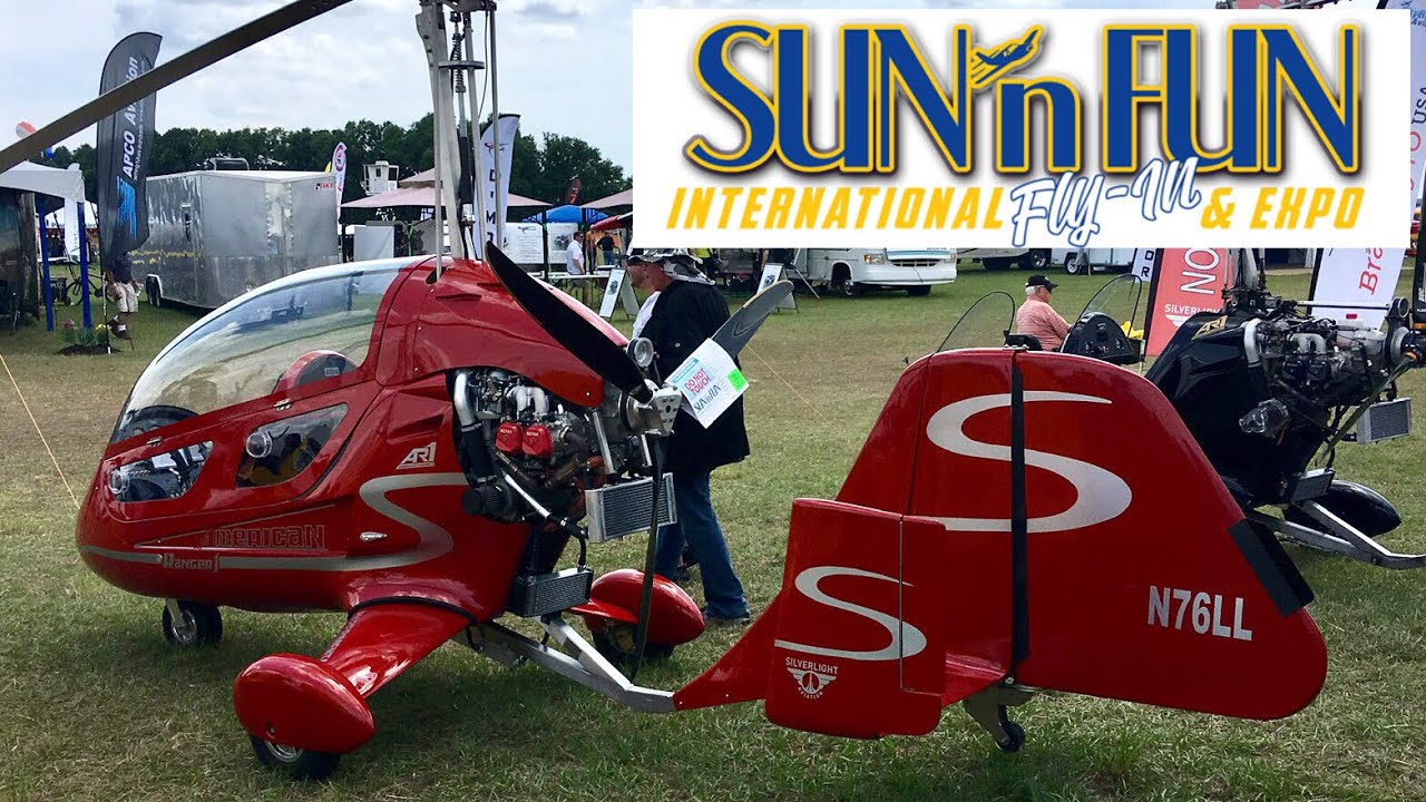 Sun N Fun Silverlight Aviation Gyroplane American Ranger-1 With Canopy ...