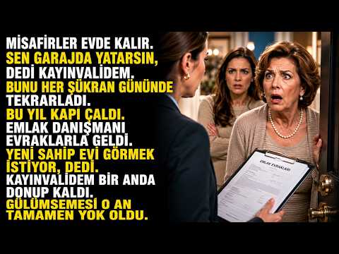 Kayınvalidem “Garajda Yat!” Dedi! Emlakçı Kapıya Gelince Yüzü Bir Anda Değişti!