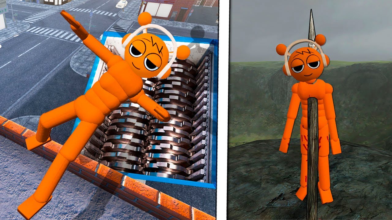 Sprunki NPC Ragdolls VS Spikes / Epic NPC Falls Compilation #31 - YouTube