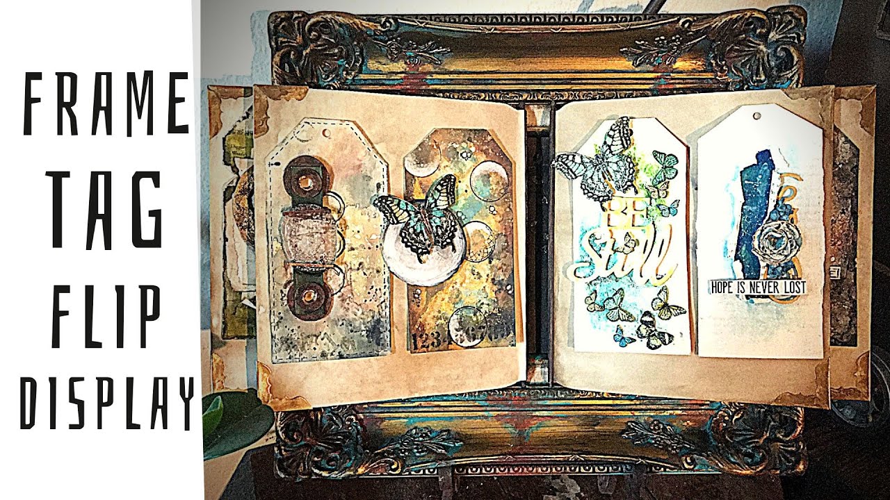 DIY Frame Flip Tag Display. Converted a flea market frame to a display ...