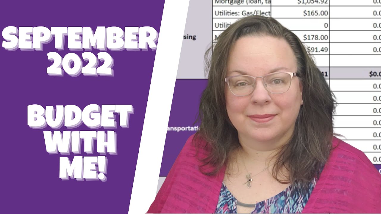 SEPTEMBER 2022 BUDGET SETUP | ZERO-BASED BUDGET | MONTHLY HOUSEHOLD ...