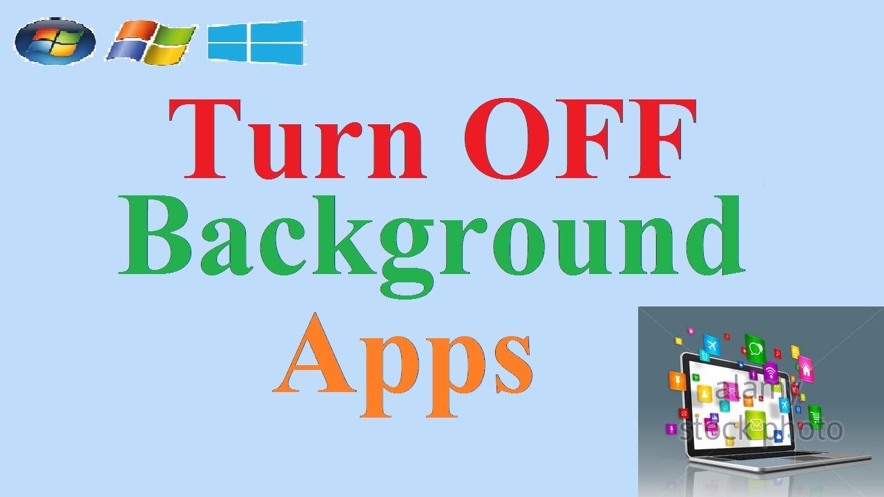 How to Turn off Background apps to increase PC Performance | Stop ...