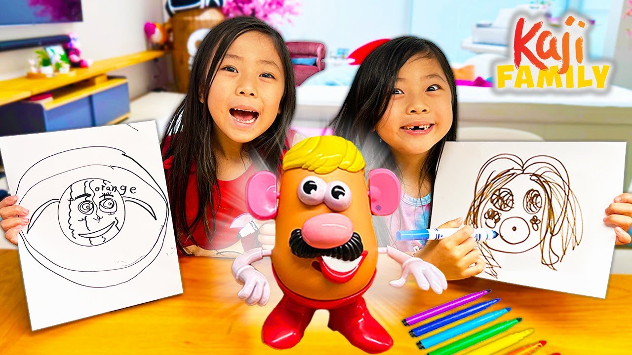 Emma and Kate Play Mystery DRAWING CHALLENGE! - YouTube