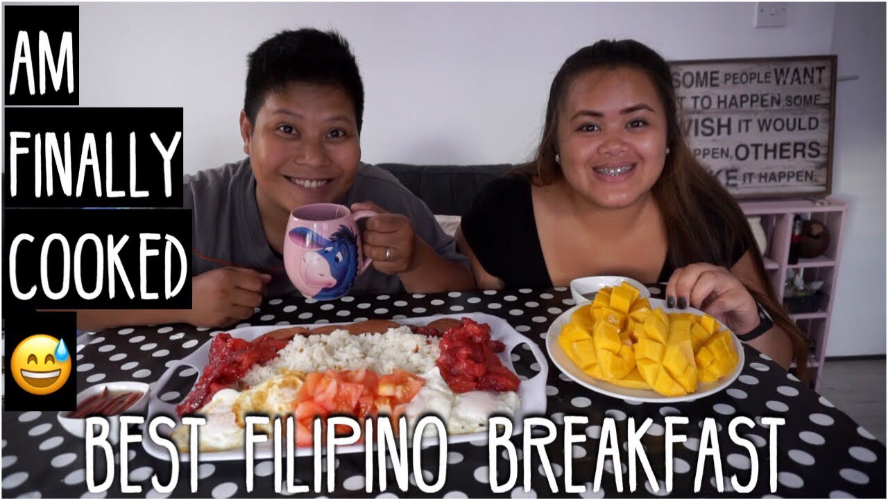 Filipino Breakfast Tocino, Maling, Egg and Garlic Fried rice - YouTube