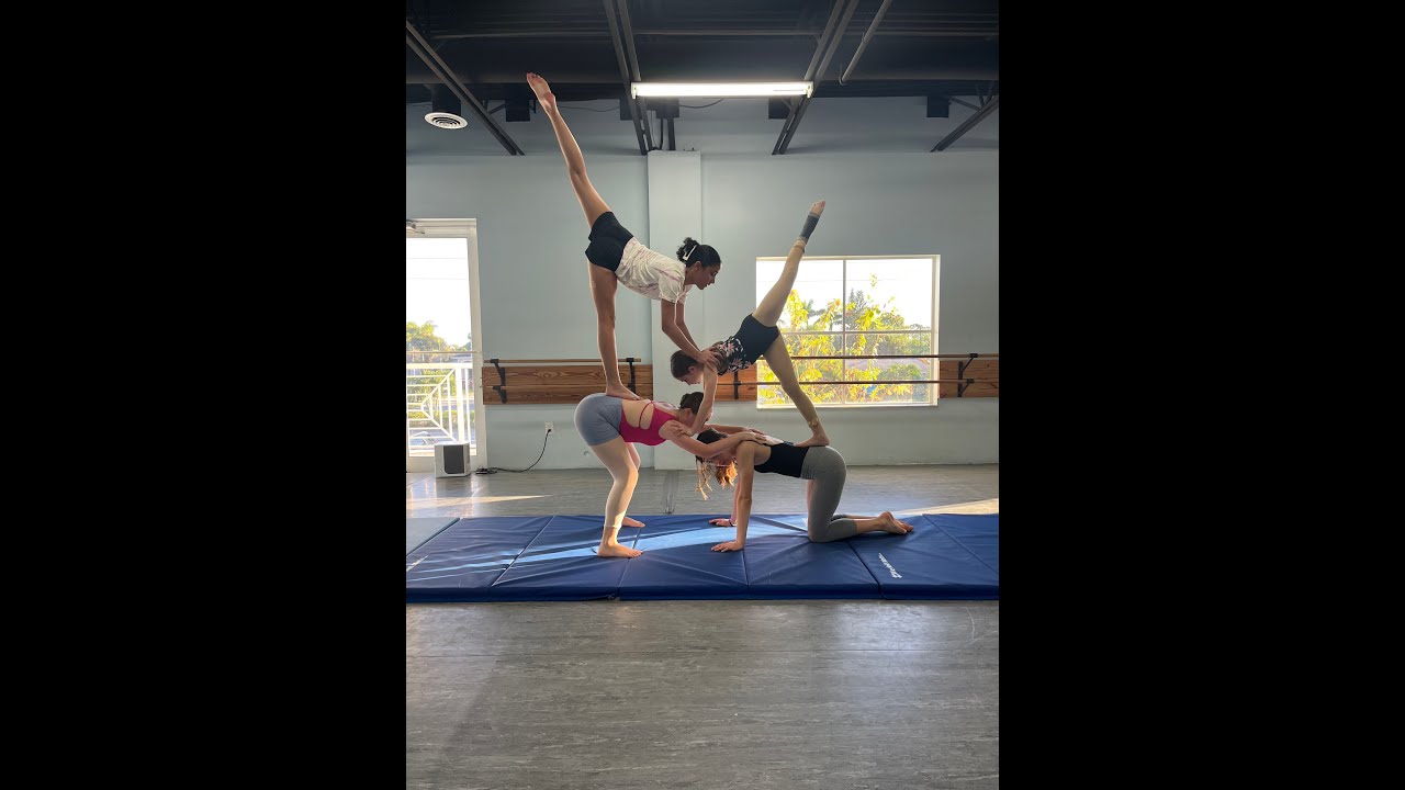 Acro levels 2-4 - YouTube