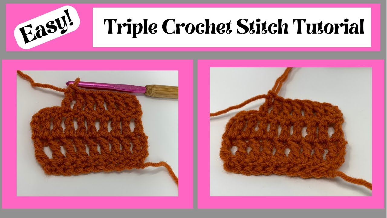 Easy Triple Crochet Stitch Tutorial - YouTube