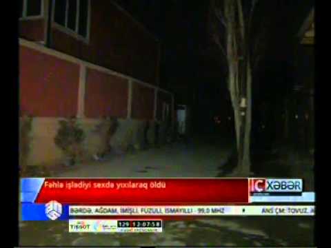 Bakıda fəhlə sexdə yıxılaraq öldü