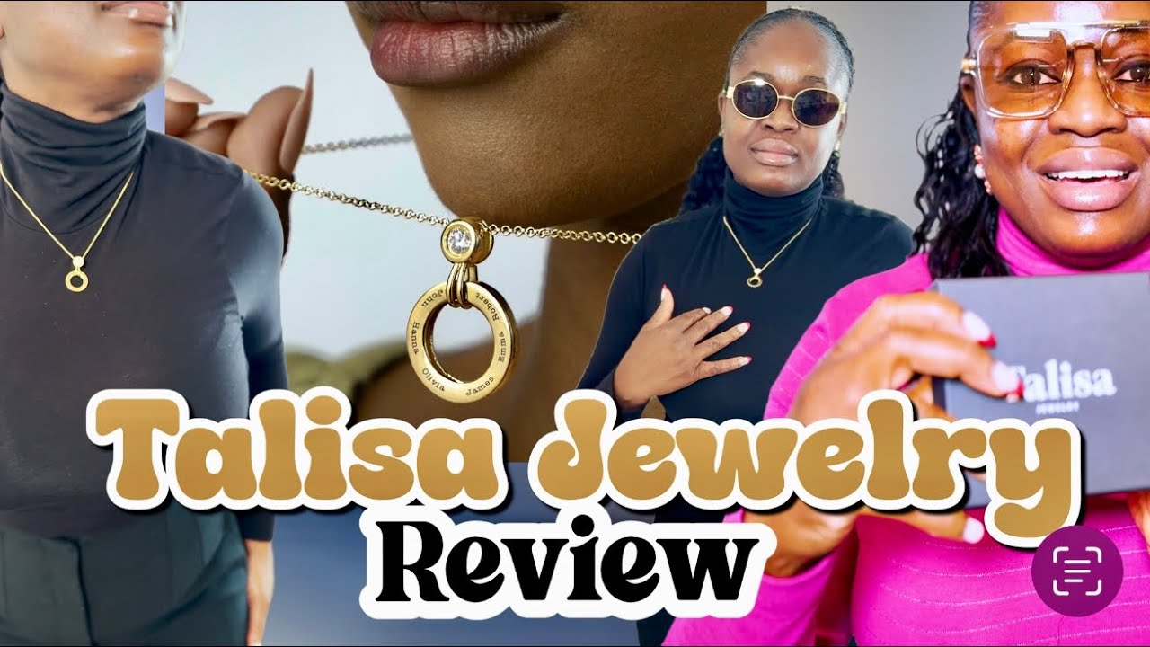 Talisa Jewelry Review | Talisa Big Circle Engraved Necklace - YouTube