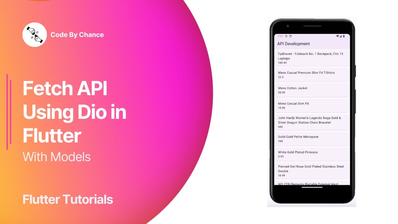 API Call Using Dio with Model in Flutter | Flutter Tutorials - YouTube