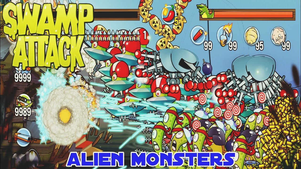 Swamp Attack Alien Monsters - YouTube