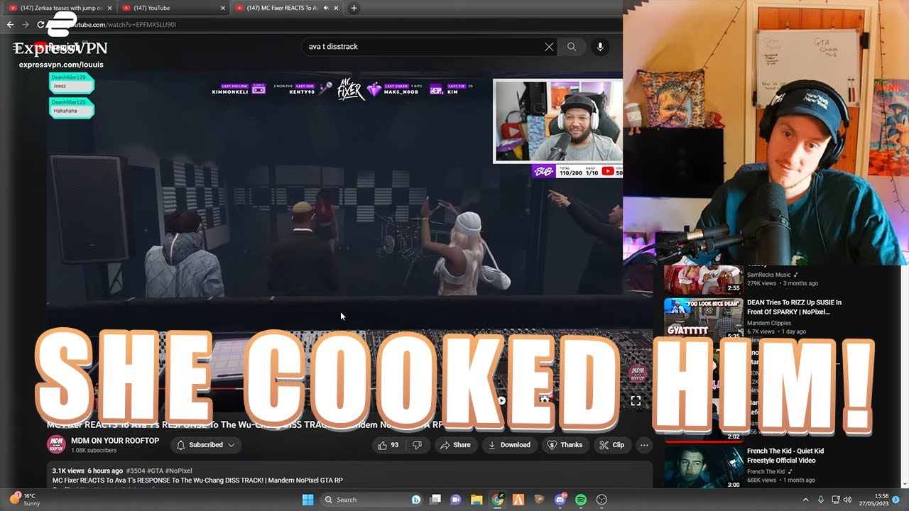 Louu Reacts To Ava T's RESPONSE to Wu-Chang DISS TRACK - YouTube