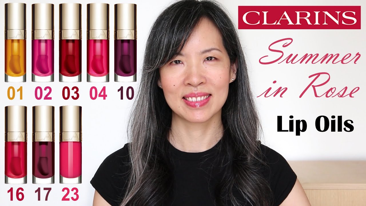 CLARINS Lip Comfort Oil Swatches | Summer in Rose, Power of Colours ...