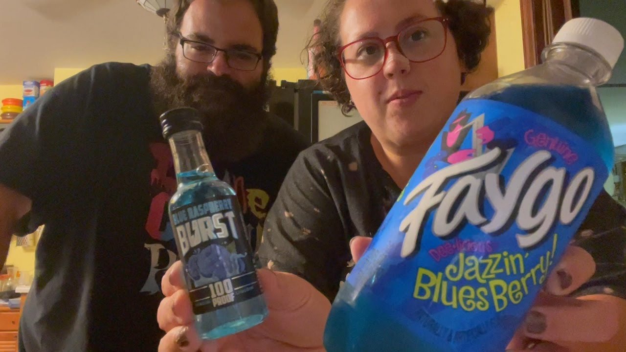 Mixing Blue Raspberry Burst Vodka with FAYGO Jazzin Blues Berry ...