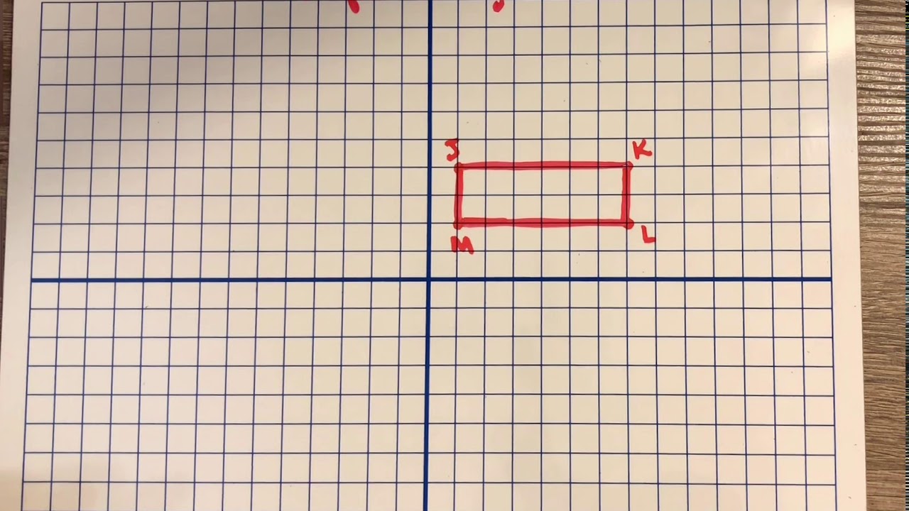 Reflect Figure over Diagonal Line - YouTube