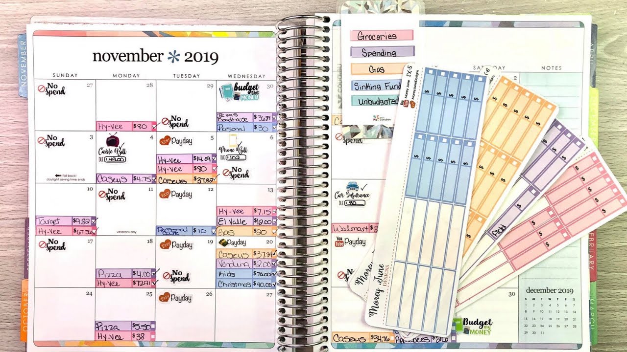 Weekly BUDGET Check-In! || Week 5 - November 2019 || Expense Tracker ...