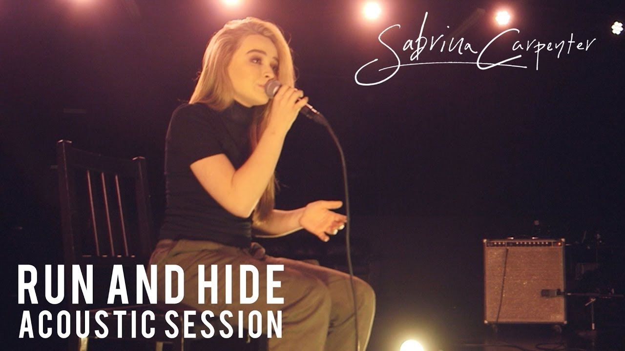 Sabrina Carpenter - Run and Hide (Evolution Acoustic Sessions) - YouTube