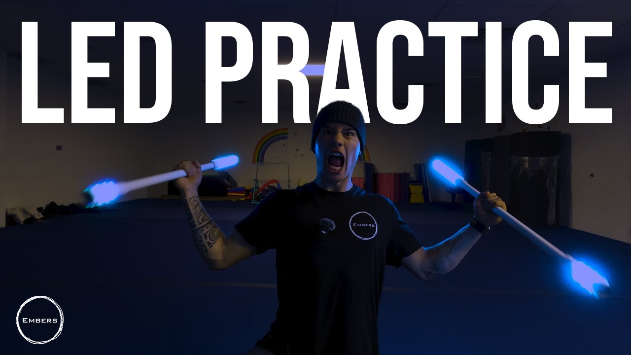 LED Fire Dancing Practice - YouTube