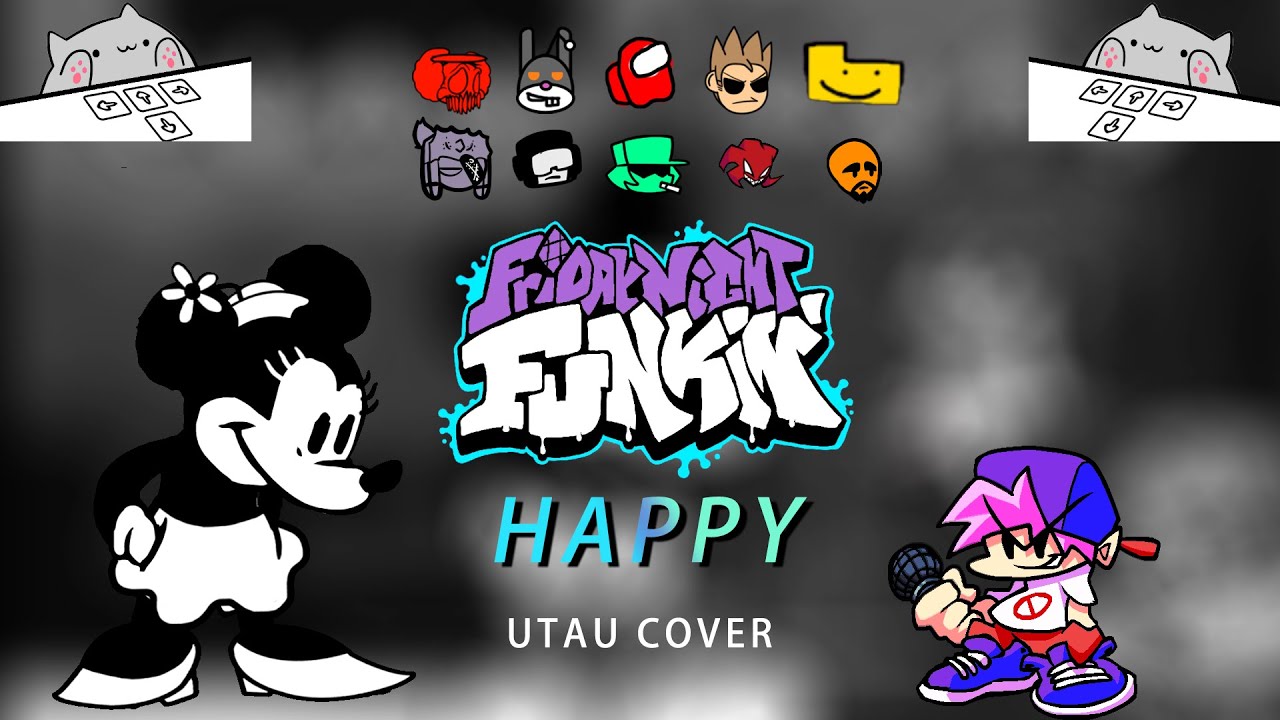 FNF Happy (UTAU Cover) but Everyone Sings It | Happy but Every Turn a ...