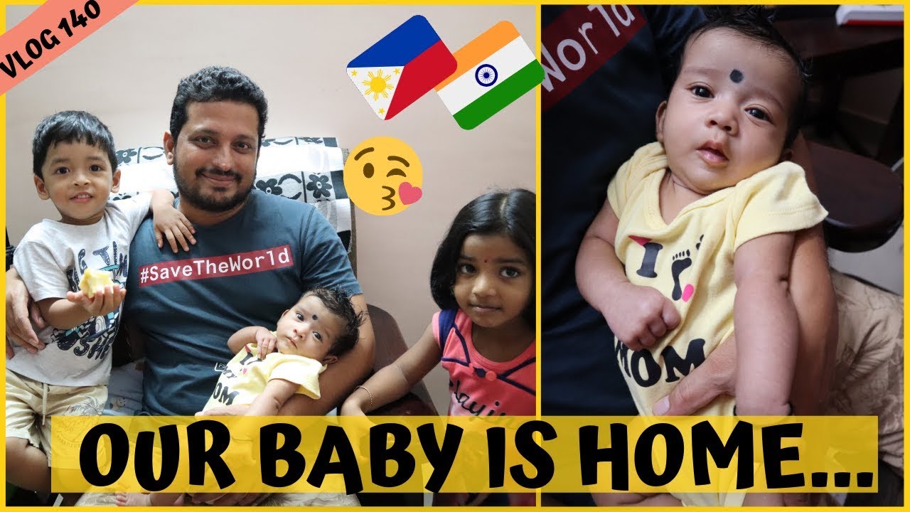 SURPRISE OUR BABY IS HOME II Filipino Indian Family Vlog # 140 - YouTube