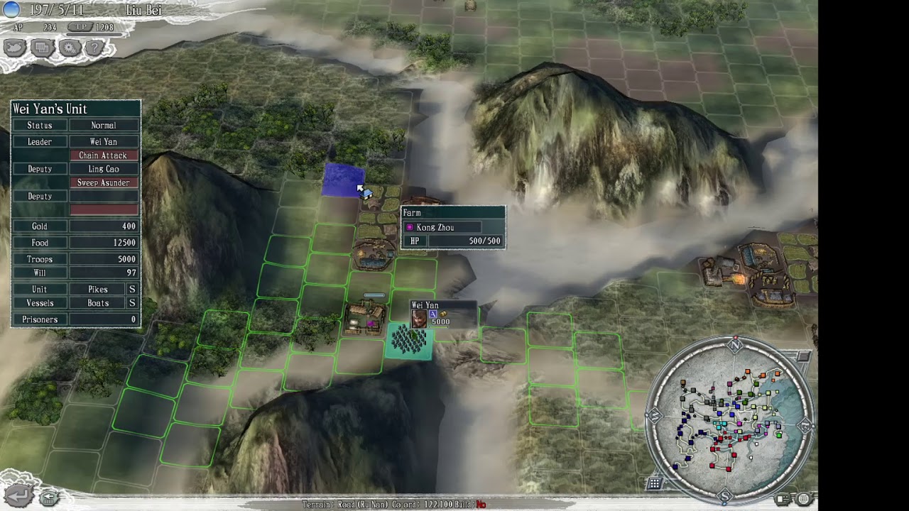 ROTK11 Force: Liu Bei/Year 190 Dong Zhuo's Rise Part13 - Attack Lou ...