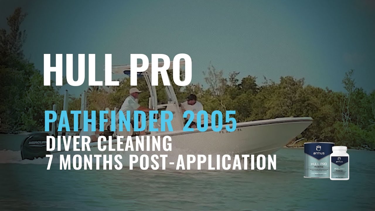 Hull Pro on Pathfinder 2005 - Dive Cleaning After 7 Months - YouTube