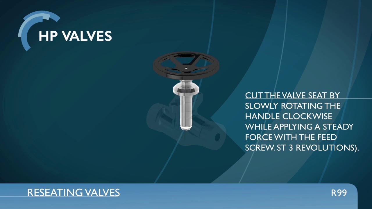 Reseating of HP Valves globe and throttle valves - YouTube