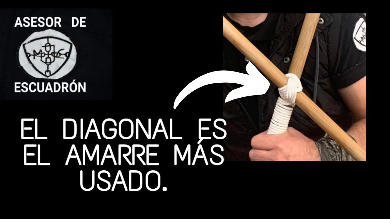 TUTORIAL "AMARRE DIAGONAL" - YouTube