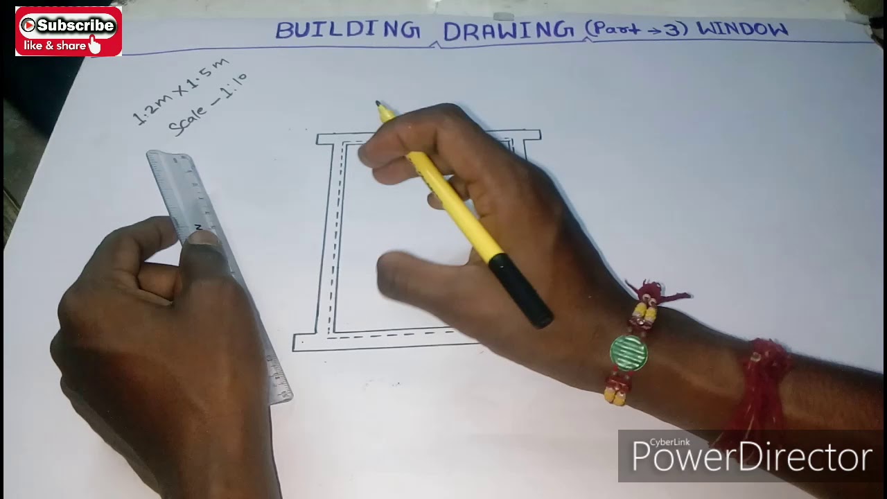 Building Drawing( Part-3 ,Window Plan) - YouTube