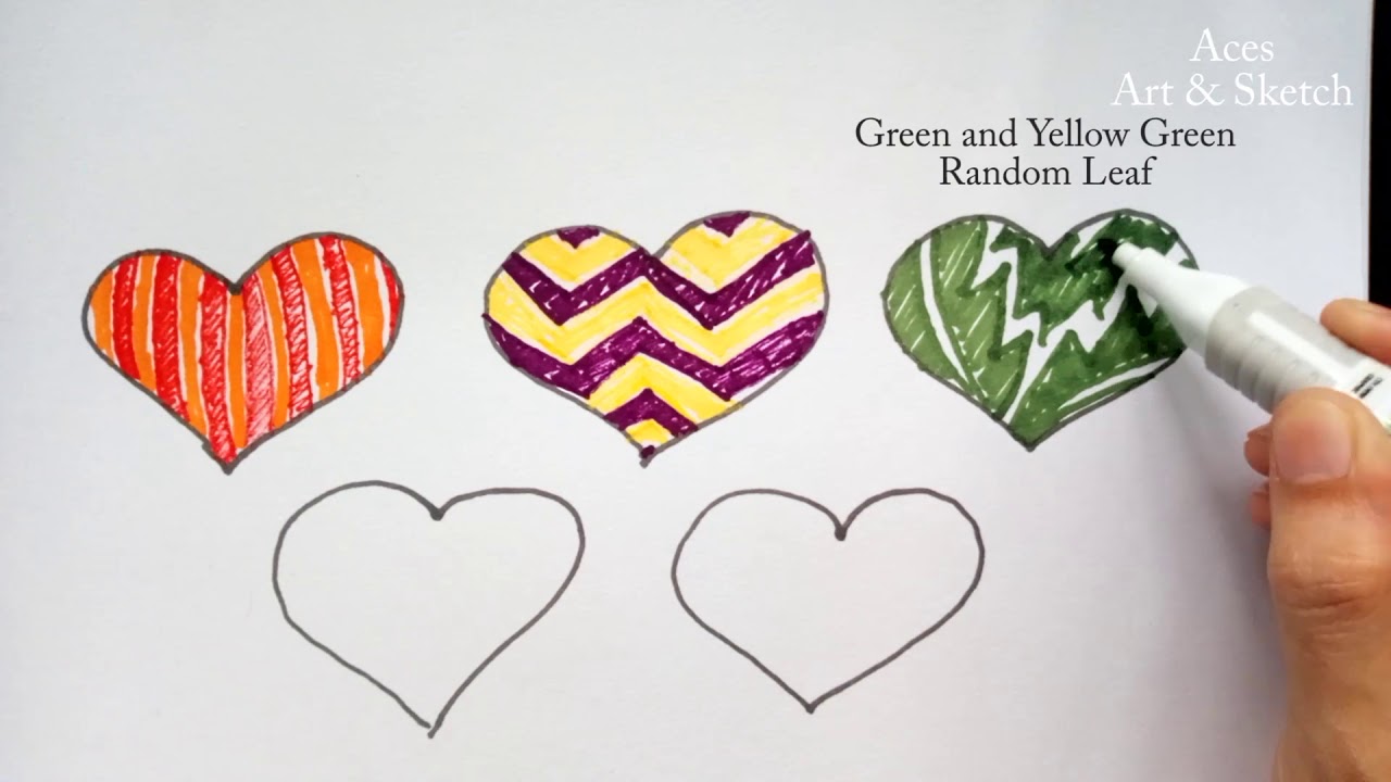 Creative patterns inside a Heart / cute artworks | Aces Art and Sketch ...