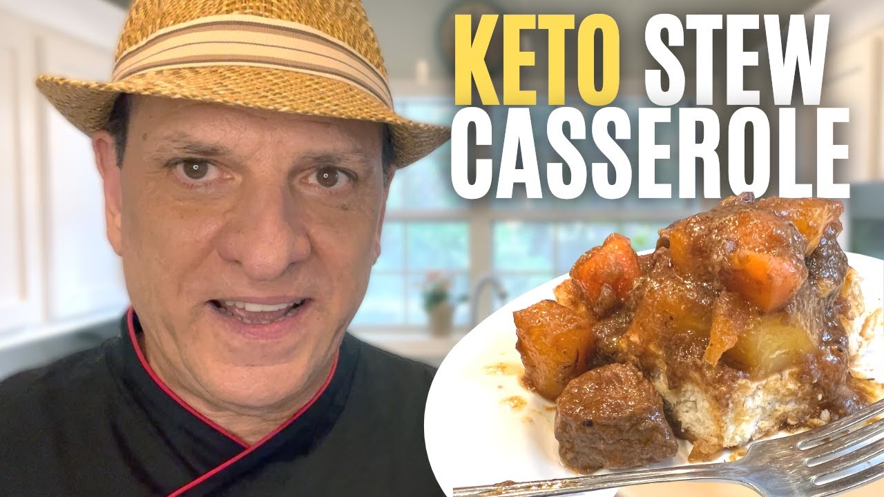 Delicious Keto Beef Stew Casserole with Keto Biscuits || Comedy Kitchen ...