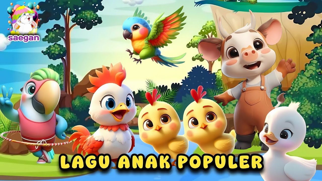 ANAK AYAM PIYIK PIYIK | 5 BEBEK KECIL BERMAIN | CIT CIT CUIT | SUARA ...