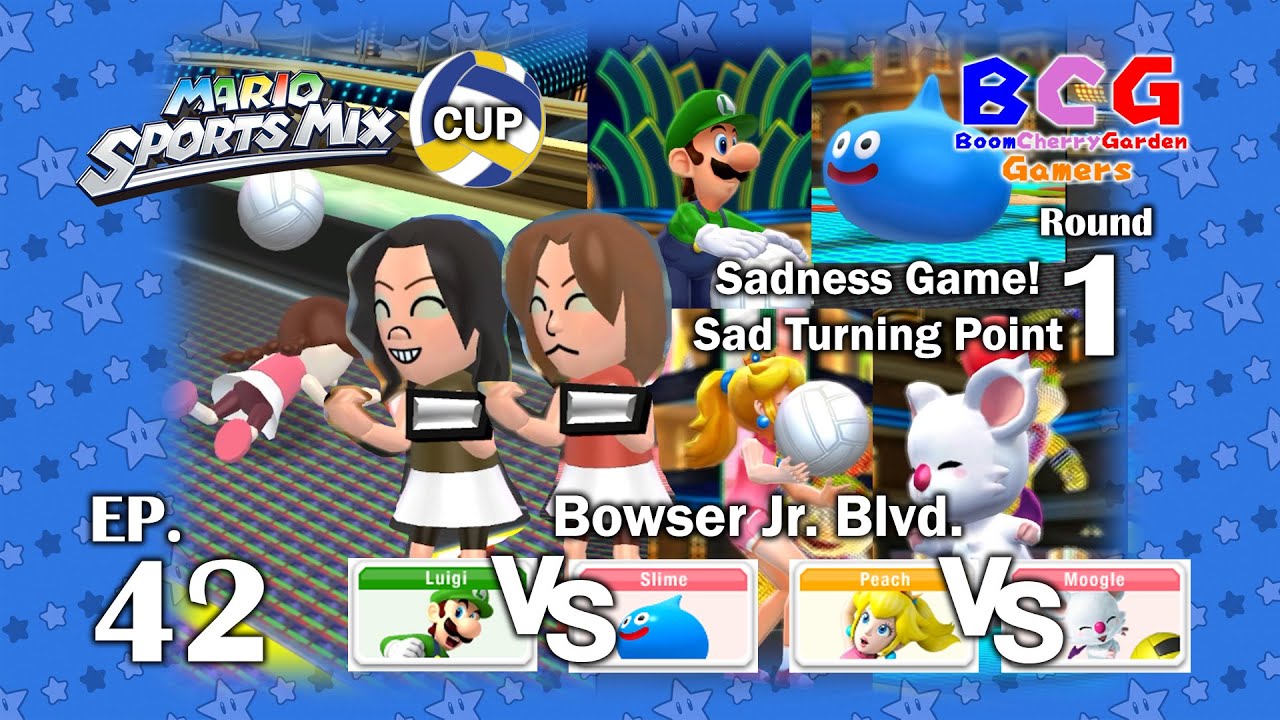 Mario Sports Mix Volleyball SS11 (Cup) EP 42 Bowser Jr. Blvd.,Luigi ...