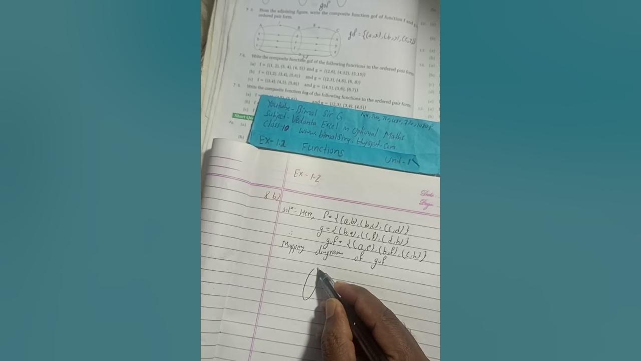 Opt class 10 Ex- 1.2 Q8b) | Functions | Vedanta excel in mathematics class 9 and 10 solution ...