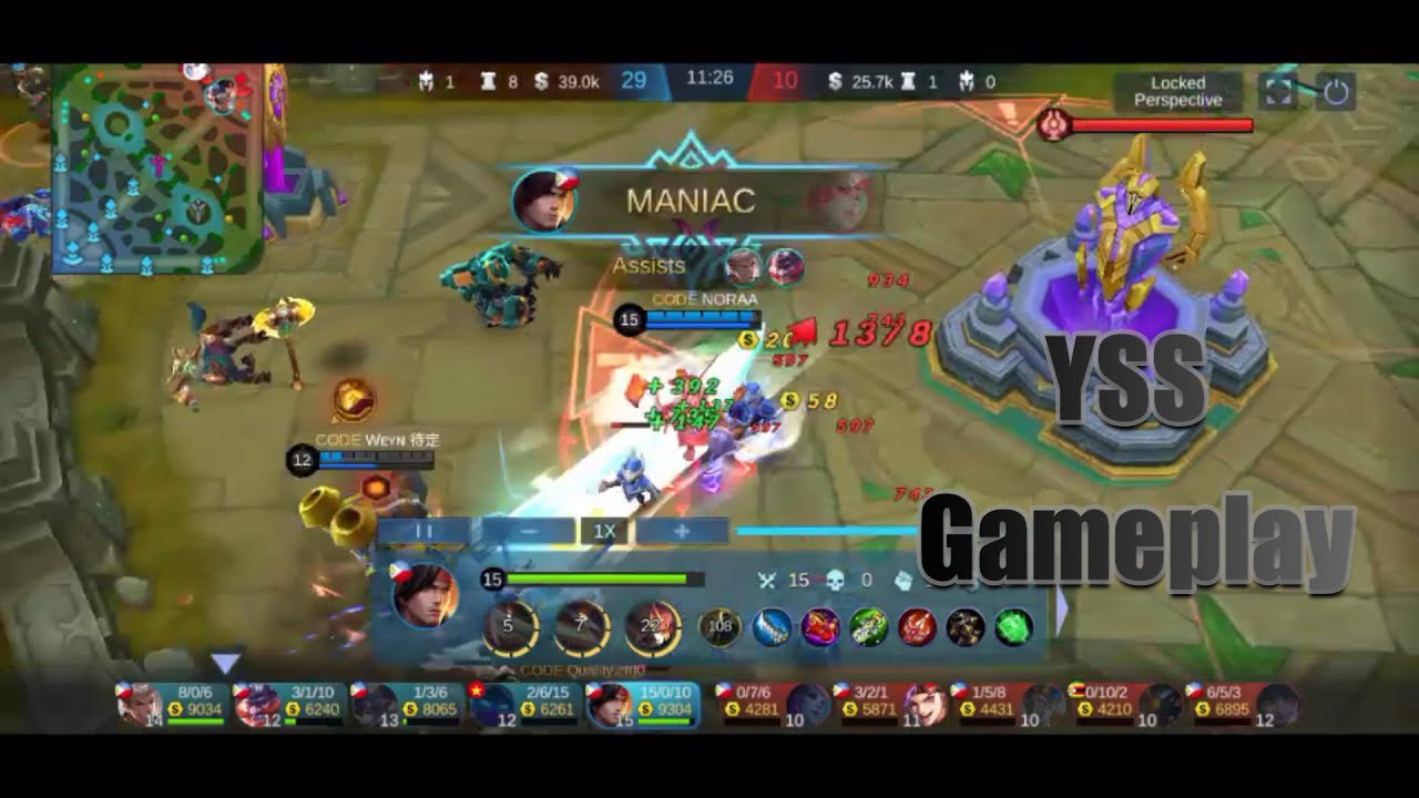 YSS Gameplay w CODE (Cyphers Esports), Mobile Legends - YouTube