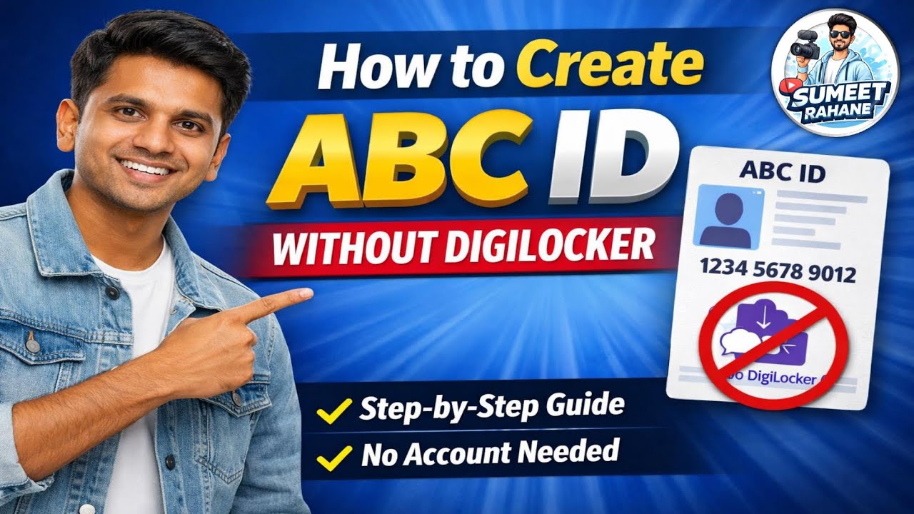How to Create ABC ID Without DigiLocker | Step-by-Step Guide #ABCID # ...