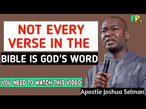 JOSHUA SELMAN CORRECTS APOSTLE TEACHINGS & THE BIBLE - YouTube